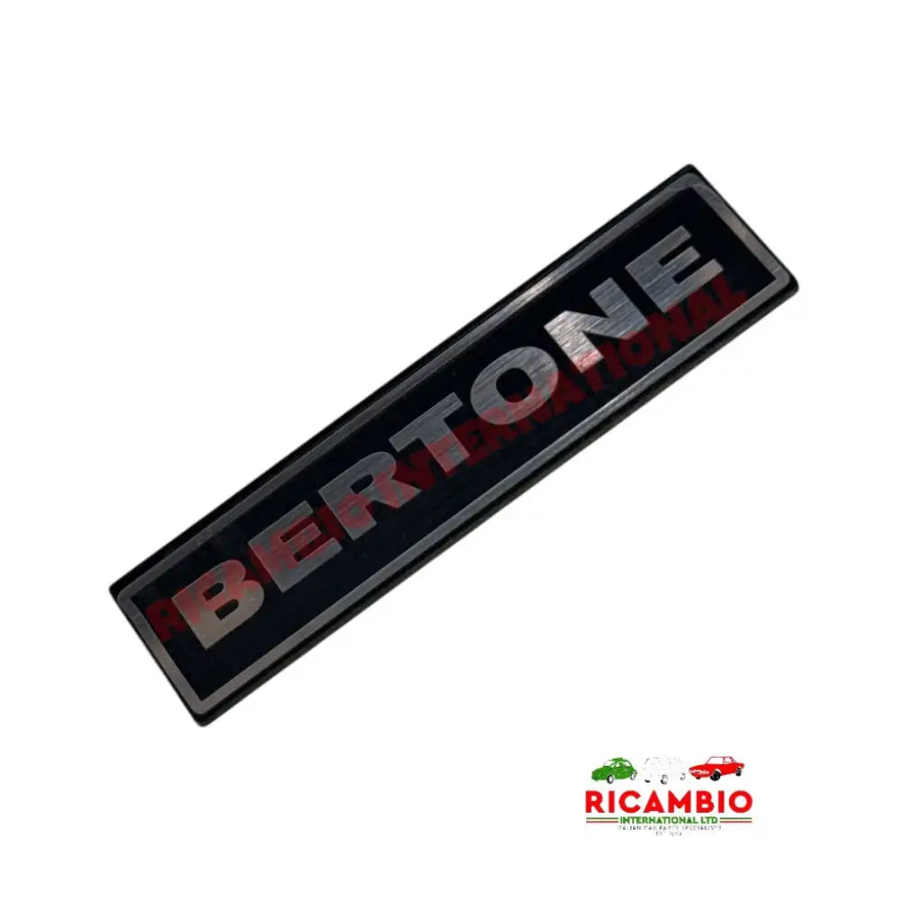 BERTONE Badge BLACK & SILVER – Ricambio International Ltd